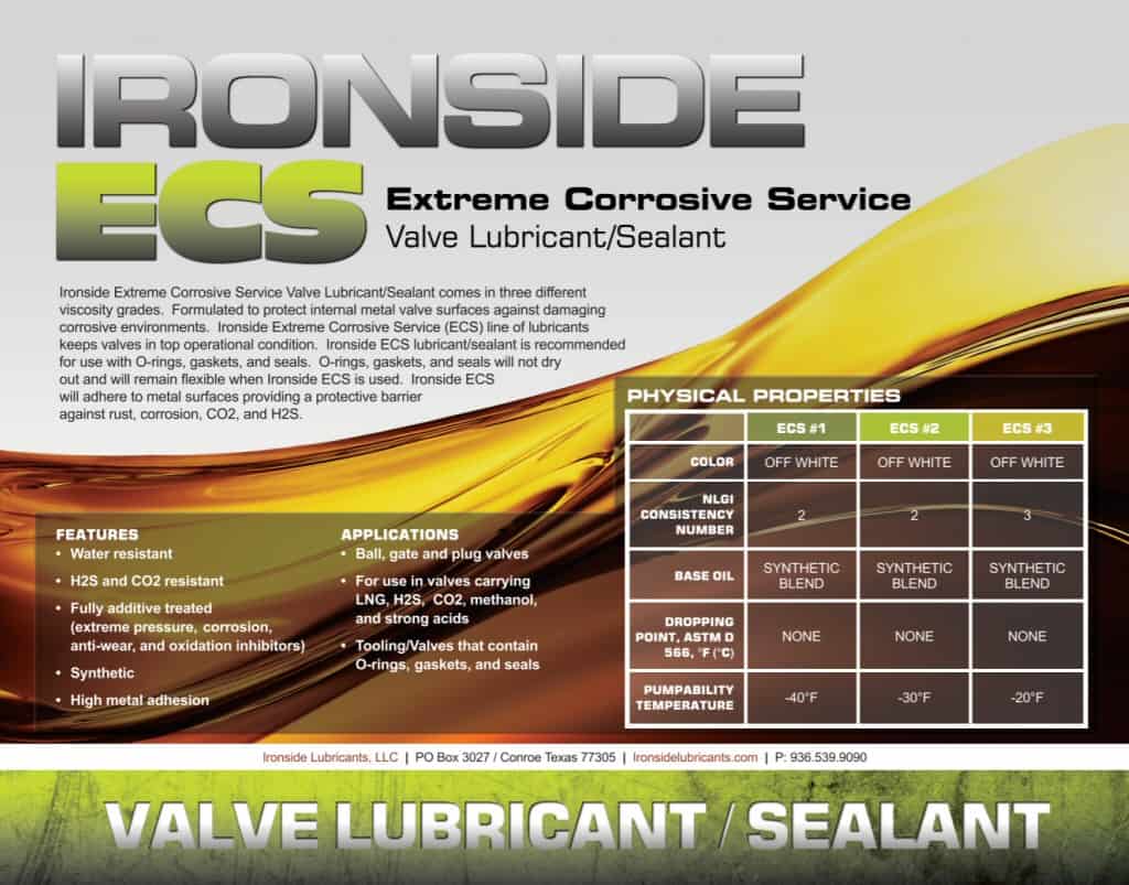 Lubricants & Sealants for Plug, Gate & Ball Valves – Ironside Lubricants