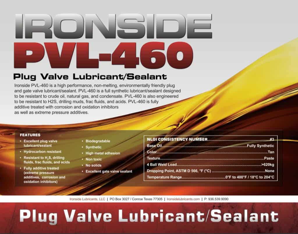 Lubricants & Sealants for Plug, Gate & Ball Valves – Ironside Lubricants